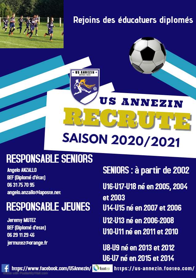 Actualité - Construisons l’avenir ensemble - club Football US Annezin ... Actualité - Construisons l’avenir ensemble - club Football US Annezin ...